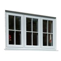 China Aluminium White French Casement Window And Doors 5mm Tempered Glass for sale