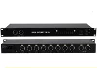 China Black 8 Way Dmx512 Light Controller For Professional Lightings 90v-240v for sale