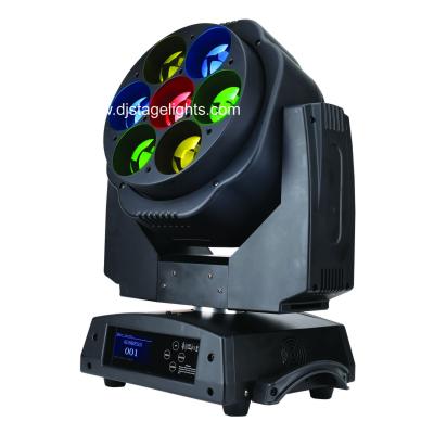 China 7 X15W LED Moving Head Light Beam RGBW Wireless DMX512 LED Show Lights for sale