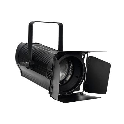 China 200w Fresnel Spot Theater Stage Lighting 3200k+5600k Fresnel Lights Black Housing Shell for sale