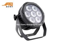 China Ip65 Waterproof Rgbwa Flat Outdoor Led Par With Aluminum Black Housing for sale