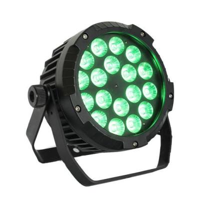 China 4 in 1 Slim LED Par Can Stage Light 18 X 12W With Beam Angle 45° for sale