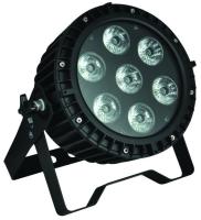 China Professional Stage LED Par Can Lights , 7pcs 12W RGB LED Flat Par for sale