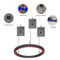 China 3m Round LED lifting ball DMX Winch LED Kinetic Light Lifting Machine for Wedding for sale