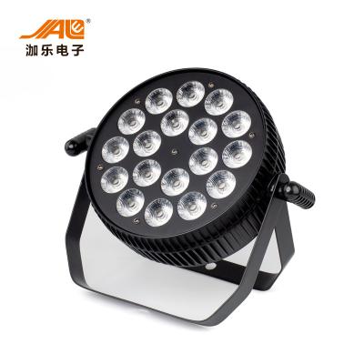 China RGBWA UV Flat Stage LED Par Can Lights Set DMX512 Control Mode 180W for sale