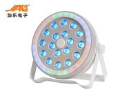 China 8 channel 18 Watt DJ Stage Lights RGB 3 In 1 LED Flat Par for sale