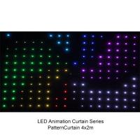 China Full Color P9 to P20 4 x 3m LED Video Curtain , Flexible Soft Led Stage Screen 200w for sale