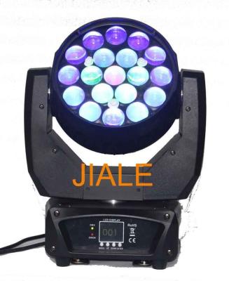 China 19 x 12w Rgbw Led Zoom DJ Led Stage Light / Moving Head Wash Light for sale