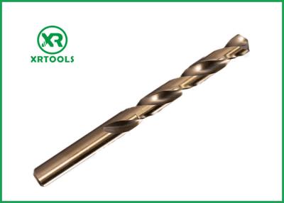 China Amber Finished Cobalt Drill Bit , Parallel Shank Hss Twist Drill Bit for sale