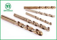 China Amber Finished Cobalt Drill Bit , Parallel Shank Hss Twist Drill Bit for sale