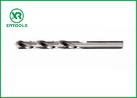 China Left Hand Flute HSS Drill Bits For Metal White Finished Straight Shank DIN 338 for sale
