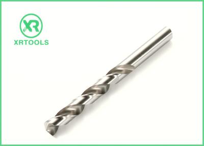 China Left Hand Flute HSS Drill Bits For Metal White Finished Straight Shank DIN 338 for sale