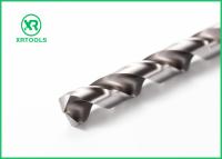 China Left Hand Flute HSS Drill Bits For Metal White Finished Straight Shank DIN 338 for sale