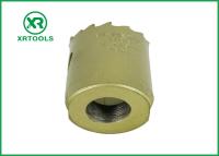 China Gold Round Bi Metal Hole Saw , HSS M42 Carbide Tipped Hole Saw With Built for sale