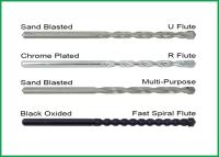 China Sand Blasted Metric Masonry Drill Bits U Flute Tungsten Carbide Tipped for sale