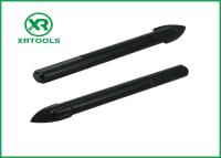 China Black Oxided Glass Cutting Drill Bit Three Flat Shank Carbon Steel Material for sale
