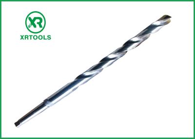 China White Finish Morse Taper Drill Bits , Extra Long Tapered Drill Bits For Metal for sale