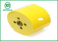 China HSS M42 Bi Metal Hole Saw , Yellow Finished Deep Hole Saw For Wood / Aluminum for sale