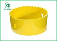 China HSS M42 Bi Metal Hole Saw , Yellow Finished Deep Hole Saw For Wood / Aluminum for sale
