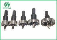 China White Finished HSS Hole Saw , Fluted Teeth Metal Hole Saw Metal Drilling for sale