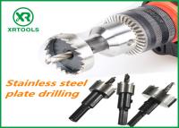 China White Finished HSS Hole Saw , Fluted Teeth Metal Hole Saw Metal Drilling for sale