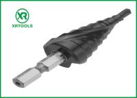 China Black Finished HSS Step Drill Bit , Titanium Step Drill Bit For Metal Sheet for sale