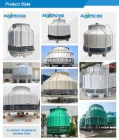 China Small Footprint 10T Circular Cooling Tower Counter Flow Cooling Tower with Fiberglass Material and 0.67m2 Cooling Area for sale