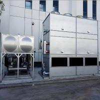 China 150T Industrial Refrigeration Cooling Tower with Closed-loop Water-saving Technology and Aluminum Zinc Plated Sheet for sale