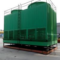 China 100 Tons Industrial 100T FRP Square Water Counter Flow Cooling Tower for Water Treatment Easy to Operate for sale