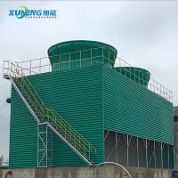 China Easy to Operate Heat Transfer FRP Square Cooling Tower for Industrial Cooling Needs 500000 KG Weight for sale
