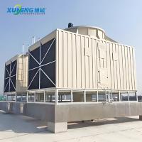 China 100T Open Type FRP Fiberglass Square Water Cooling Tower with Cross Flow Counter Flow Fan Other Cooling Type for sale