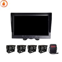 China 12V Truck Monitoring Cameras 7 inch AHD Vehicle Video Monitoring System for sale
