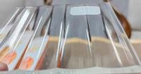 China Custom Cast Plastic Iridescent Acrylic Plexiglas Sheet Striped Ribbed Pattern for sale
