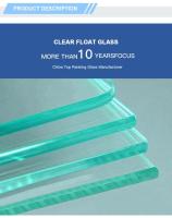 China Safety Float Tempered 4mm Toughened Glass Blue Dark Grey Ultra Clear Custom Size for sale