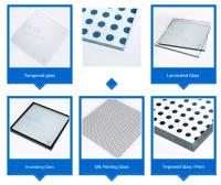 China Safety Float Tempered 4mm Toughened Glass Blue Dark Grey Ultra Clear Custom Size for sale