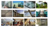 China Factory price PVB clear safety sheet tempered laminated glass for building balcony fence partition floor for sale
