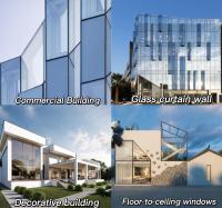 China Building glass for window balcony glass(old)vedacao de agua para porta for sale