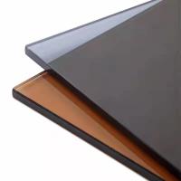 China 5.5mm Clear Float Glass Dark Gray  Euro Gray Smoked  Building Glass for sale