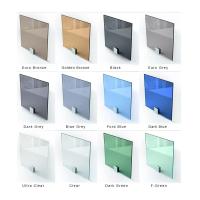 China 5.5mm Clear Float Glass Dark Gray  Euro Gray Smoked  Building Glass for sale
