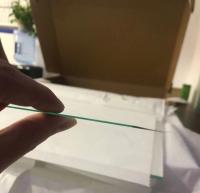 China Picture 1mm 1.6mm 1.8mm 2mm Thickness Ultra Thin Clear Float Sheet Glass Use For Photo Frame Price for sale