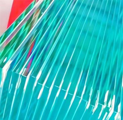 China Float Glass Supplier 5mm Ultra Clear Float Toughen Laminated Insulated Glass Sheet With Blue Edge for sale