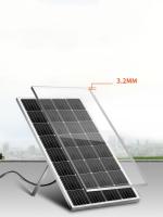 China 3.2mm 4mm low iron solar panel pattern glass price  for photovoltaic green house for sale