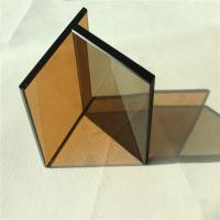China 10mm Blue Bronze Clear Float Glass Reflective Tinted Laminated Tempered Sheet for sale