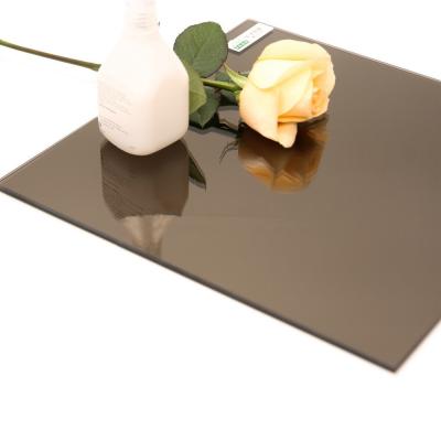 China Toughened Dark Green Clear Float Glass Bathroom Tinted Mirror Sheet 5mm 12mm for sale