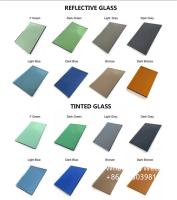 China Heat Reflective Grey Blue Green Bronze Window Factory Colored Tinted Building Float Glass for sale