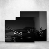 China Decorative Black Float Glass with 3300*2140mm Size and 6mm Thickness for High Transmittance Applications for sale