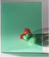China French Green Reflective Float Glass for Windows and Curtain Wall Facades for sale