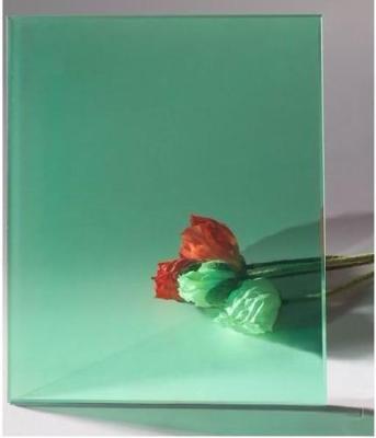 China French Green Reflective Float Glass for Windows and Curtain Wall Facades for sale