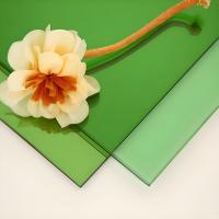 China French Green Reflective Float Glass for Windows and Curtain Wall Facades for sale