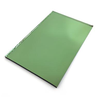 China Dark Green Tempered Glass Panels for Industrial and Safety Applications for sale